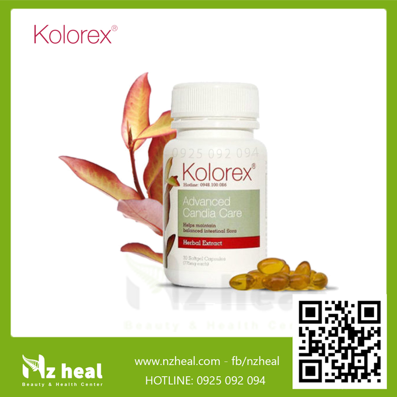 Viên Uống Trị Nấm Phụ Khoa Candida - Kolorex Advanced | nzheal.com
