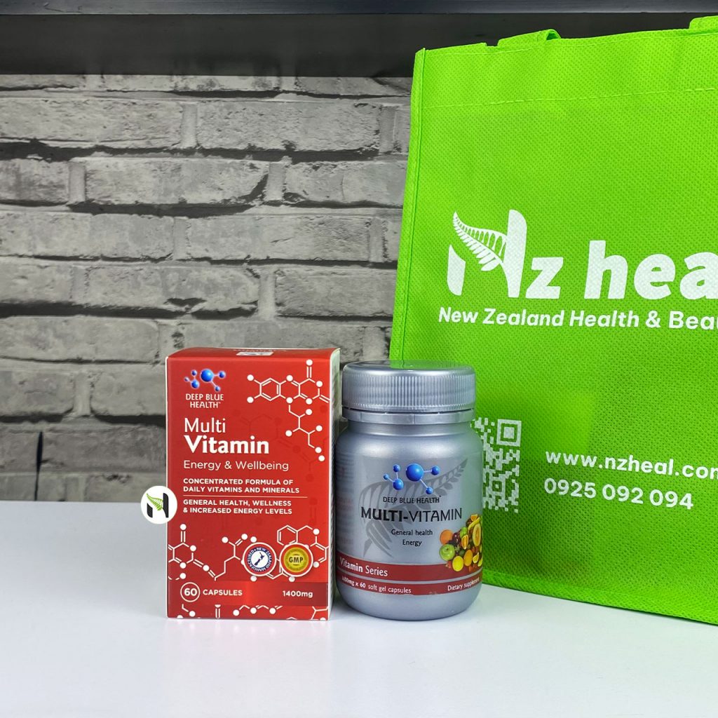 Viên Uống Bổ Sung Multi-Vitamin Deep Blue Health 60/90 Viên - NzHeal