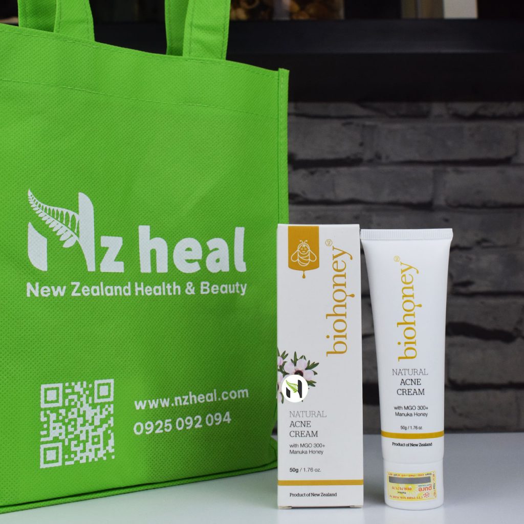 Kem trị mụn mật ong Manuka Biohoney Natural Acne Cream 50g | Nzheal
