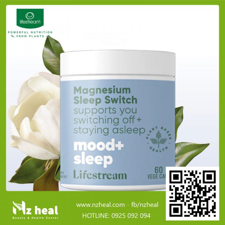 Viên uống ngủ ngon Lifestream Magnesium Sleep Switch (60 viên)