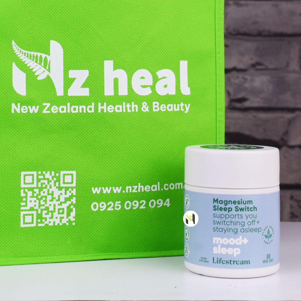 Viên uống ngủ ngon Lifestream Magnesium Sleep Switch (60 viên)