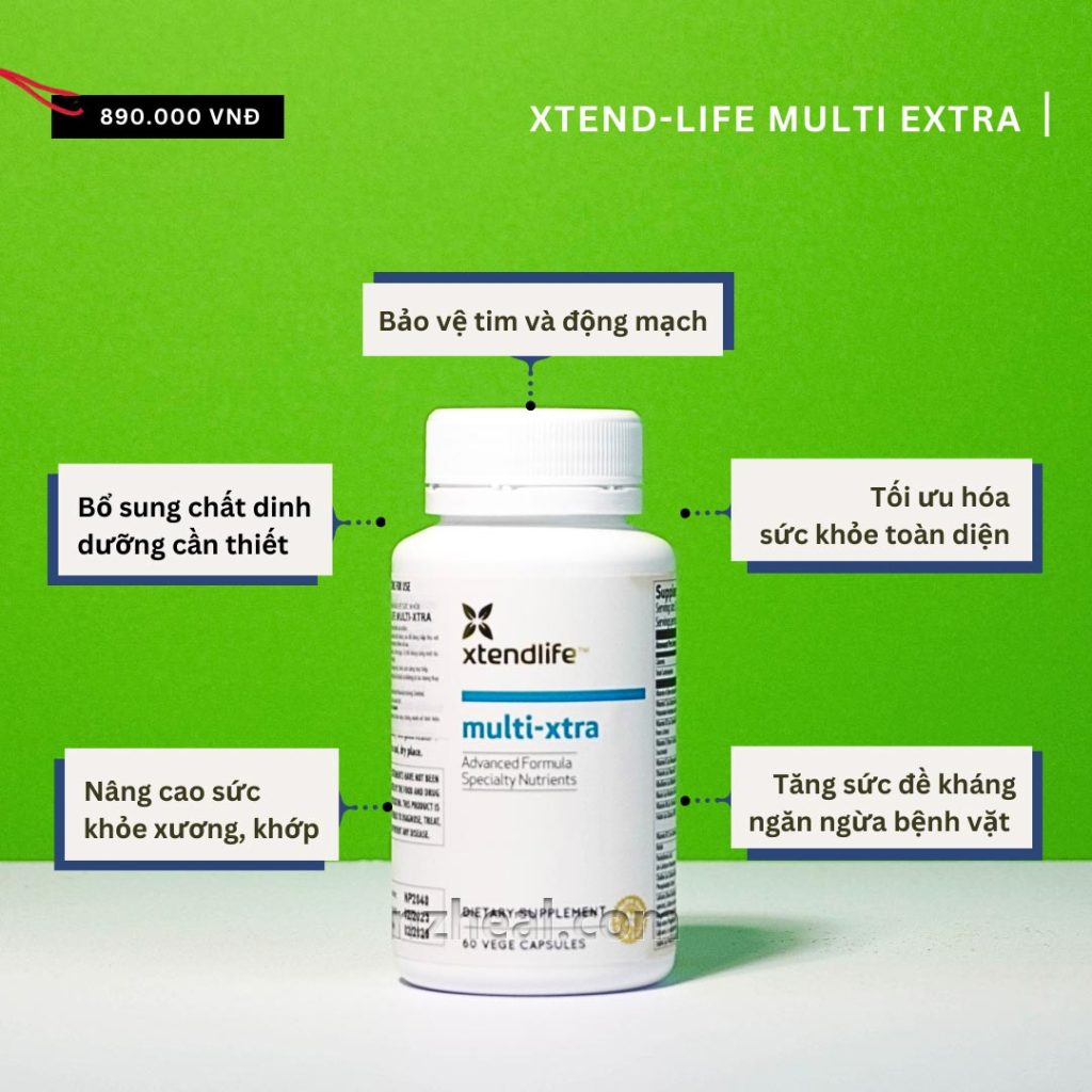 Vitamin tổng hợp cho gia đình Xtend-Life Multi Extra (60 viên) | nzheal.com