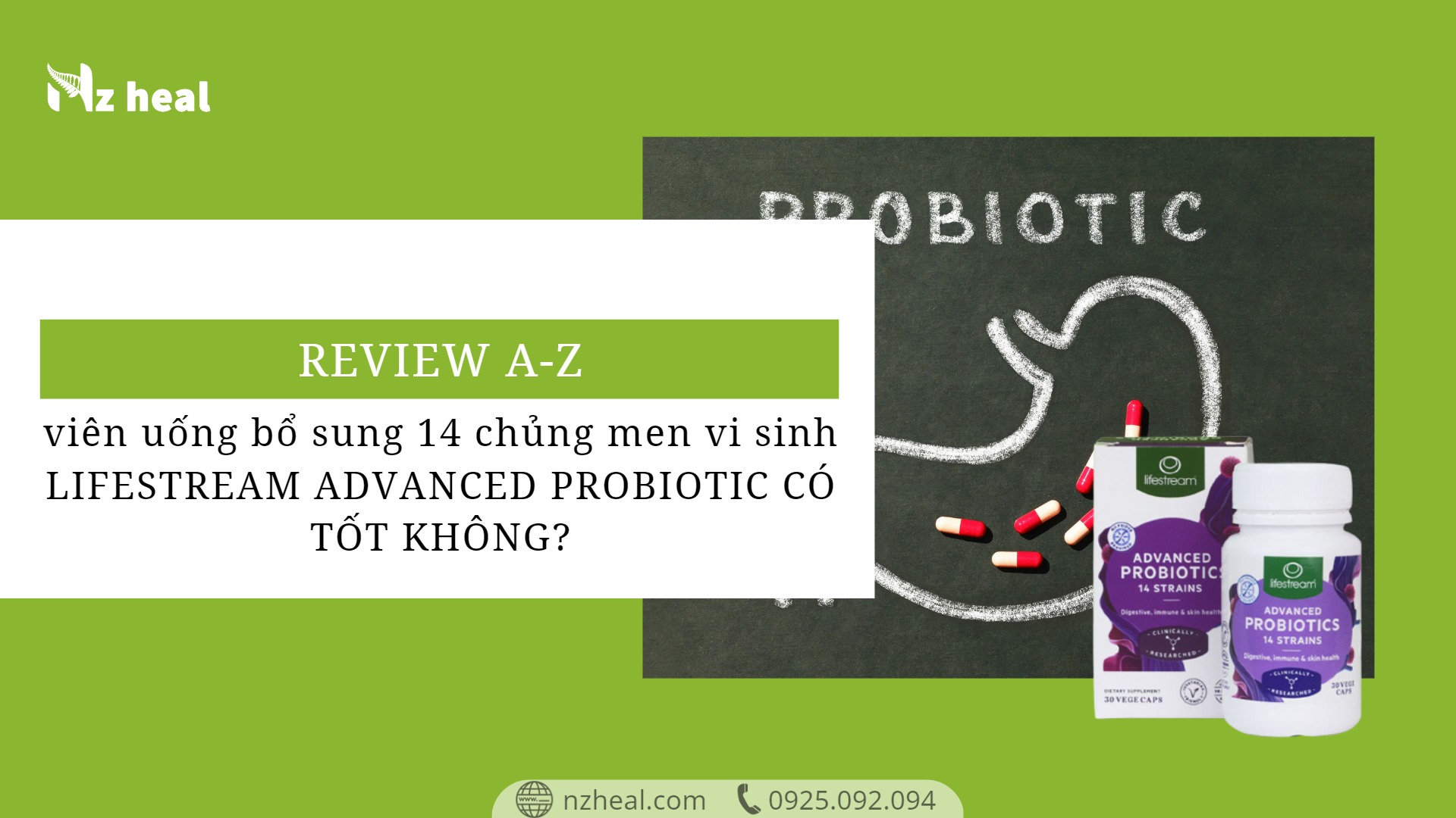 Review viên uống bổ sung 14 chủng men vi sinh Lifestream Advanced ...