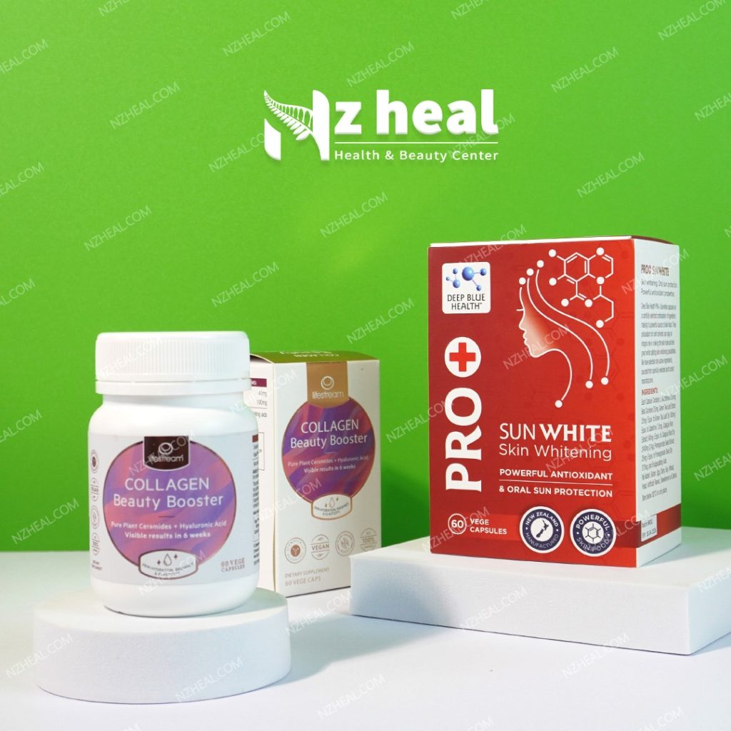 Bộ đôi bổ sung collagen, trắng da: Viên uống Lifestream Collagen Beauty ...