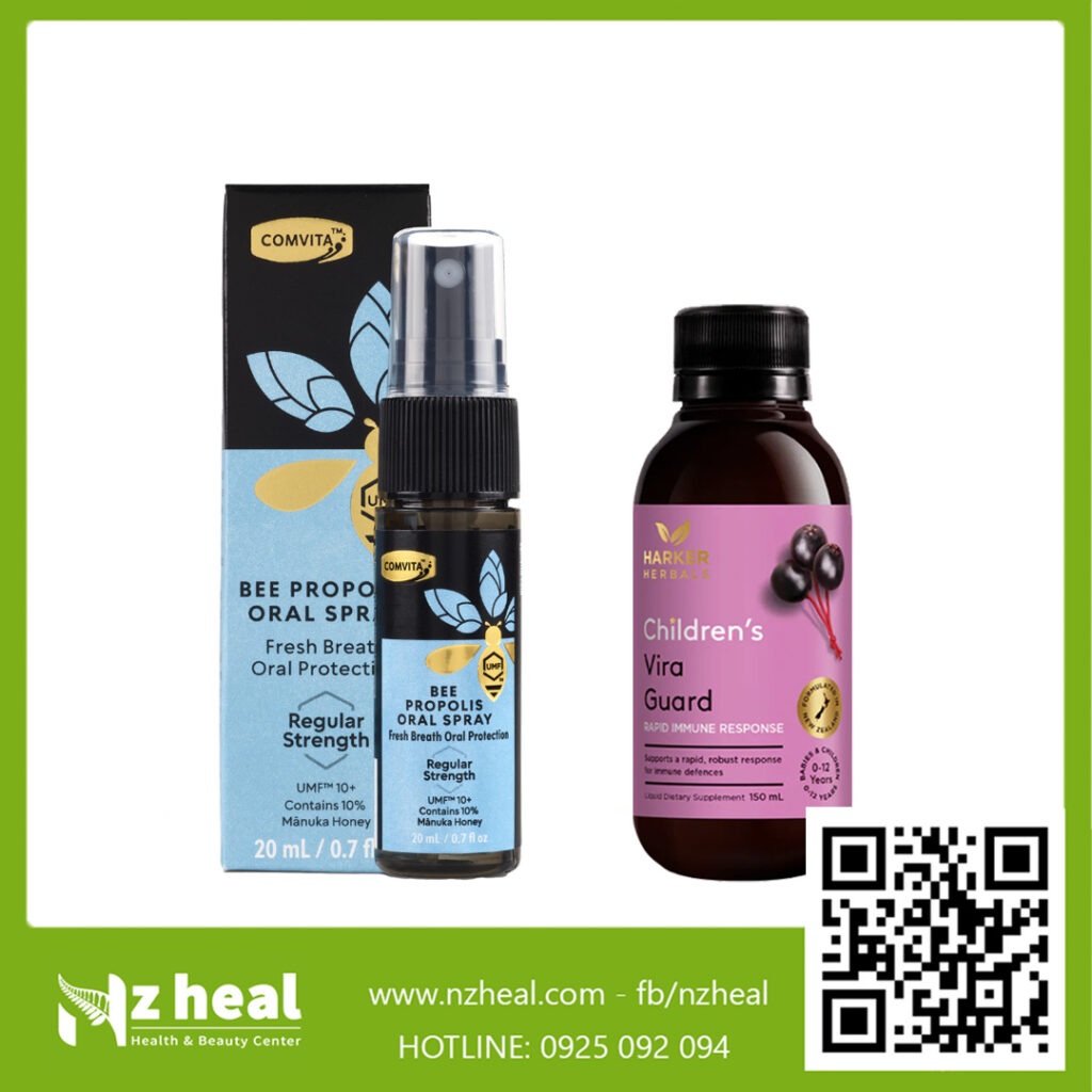 Bộ đôi tăng miễn dịch & bảo vệ hô hấp cho bé: Siro Harker Herbals Vira ...